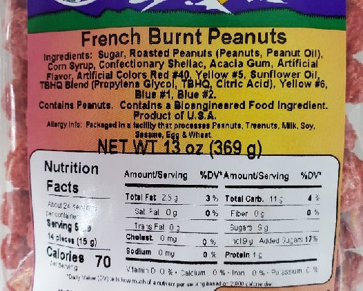 French Burnt Peanuts 13oz – Mountain Man Nut & Fruit