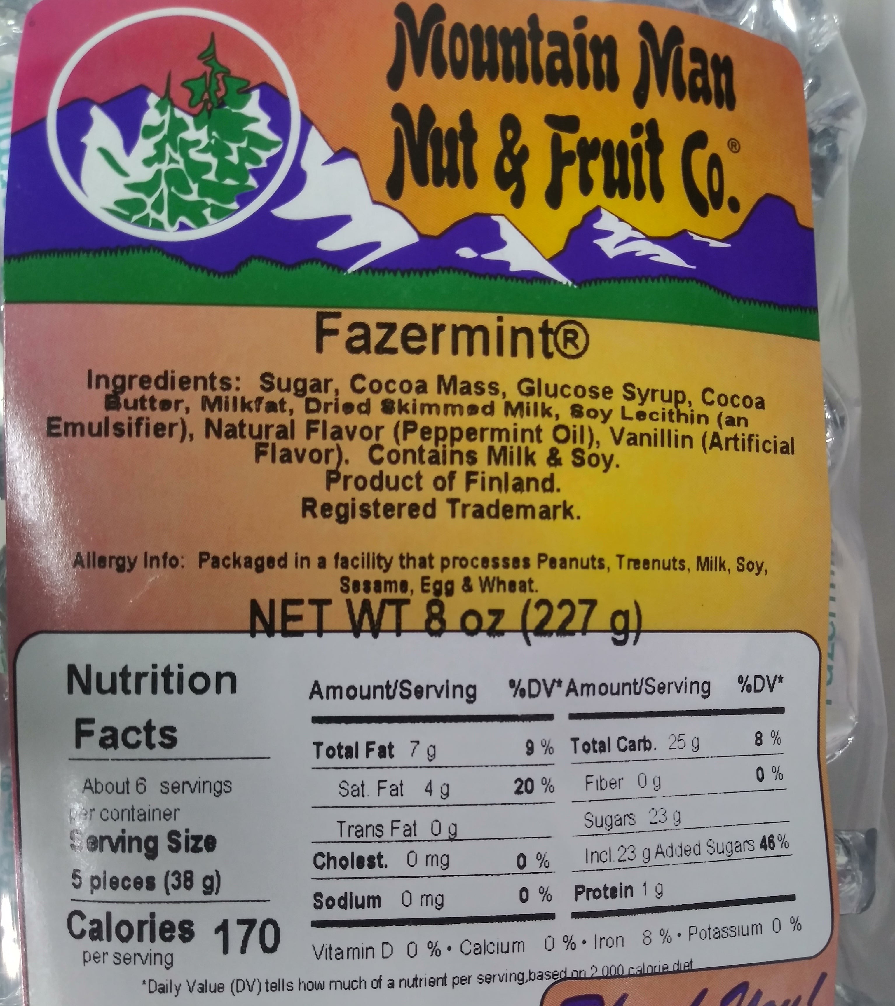 Fazer® Mints – Mountain Man Nut & Fruit